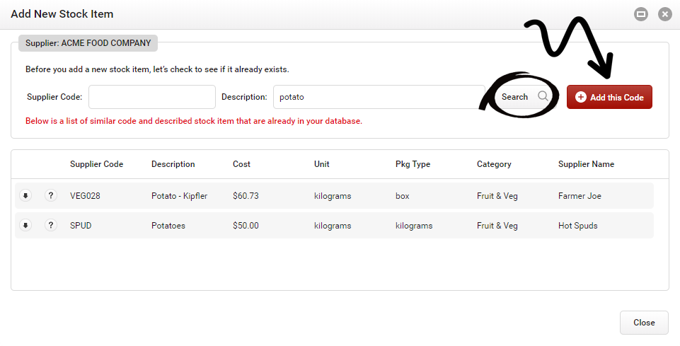Adding, Editing and Deleting Stock