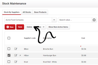 Adding, Editing and Deleting Stock