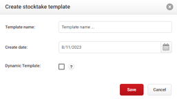 Creating Stocktake Templates