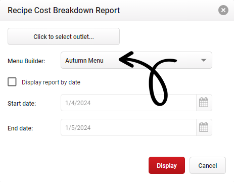 Recipe Cost Breakdown Report Now Available