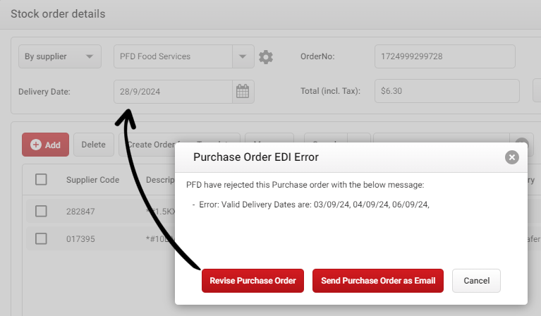 PFD Direct Supplier Ordering