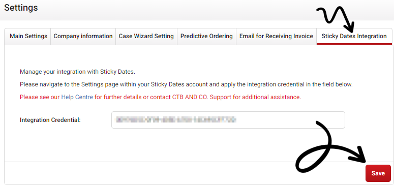 Sticky Dates Integration