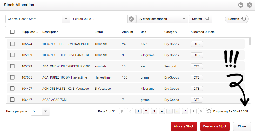 Allocate Stock Items via a TXT file