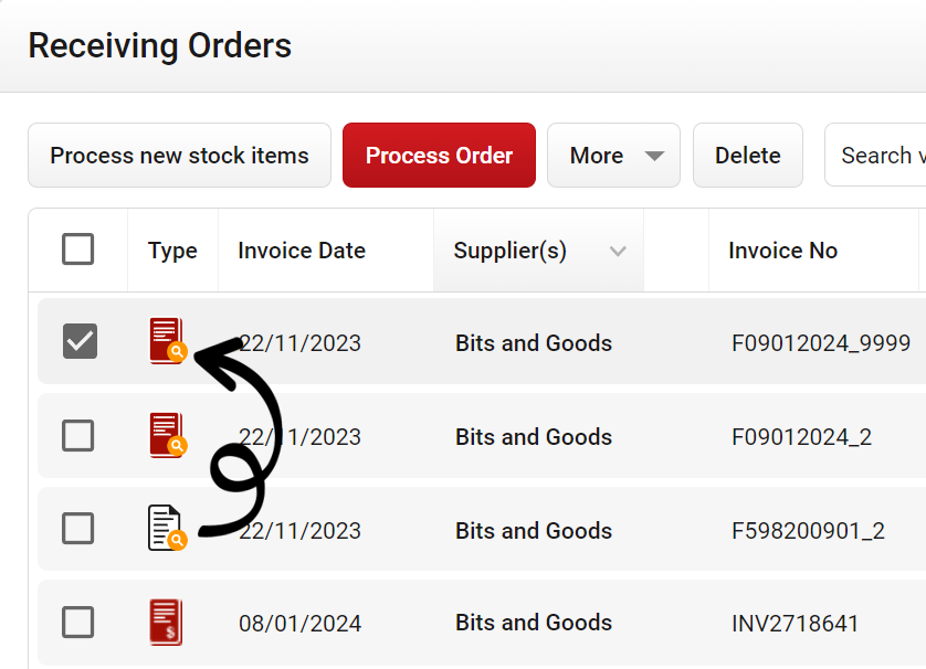 Upload an Invoice as an Image